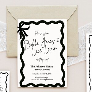 Bobbi Jones Wedding Invitation - Digital Template | Wedding Invite ...