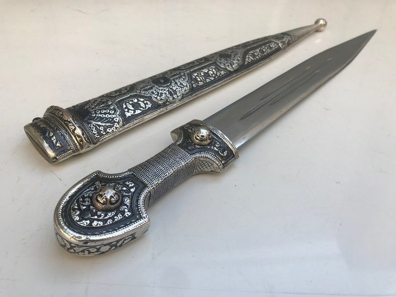 Handmade Dagger Sword Caucasian Kinjal Knife Russian Kindjal - Etsy