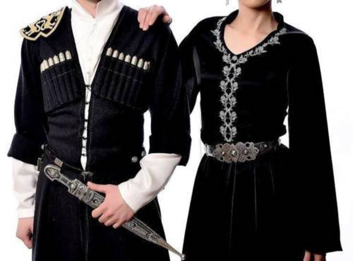 Traditional Caucasian Georgian Dress Chokha | Etsy
