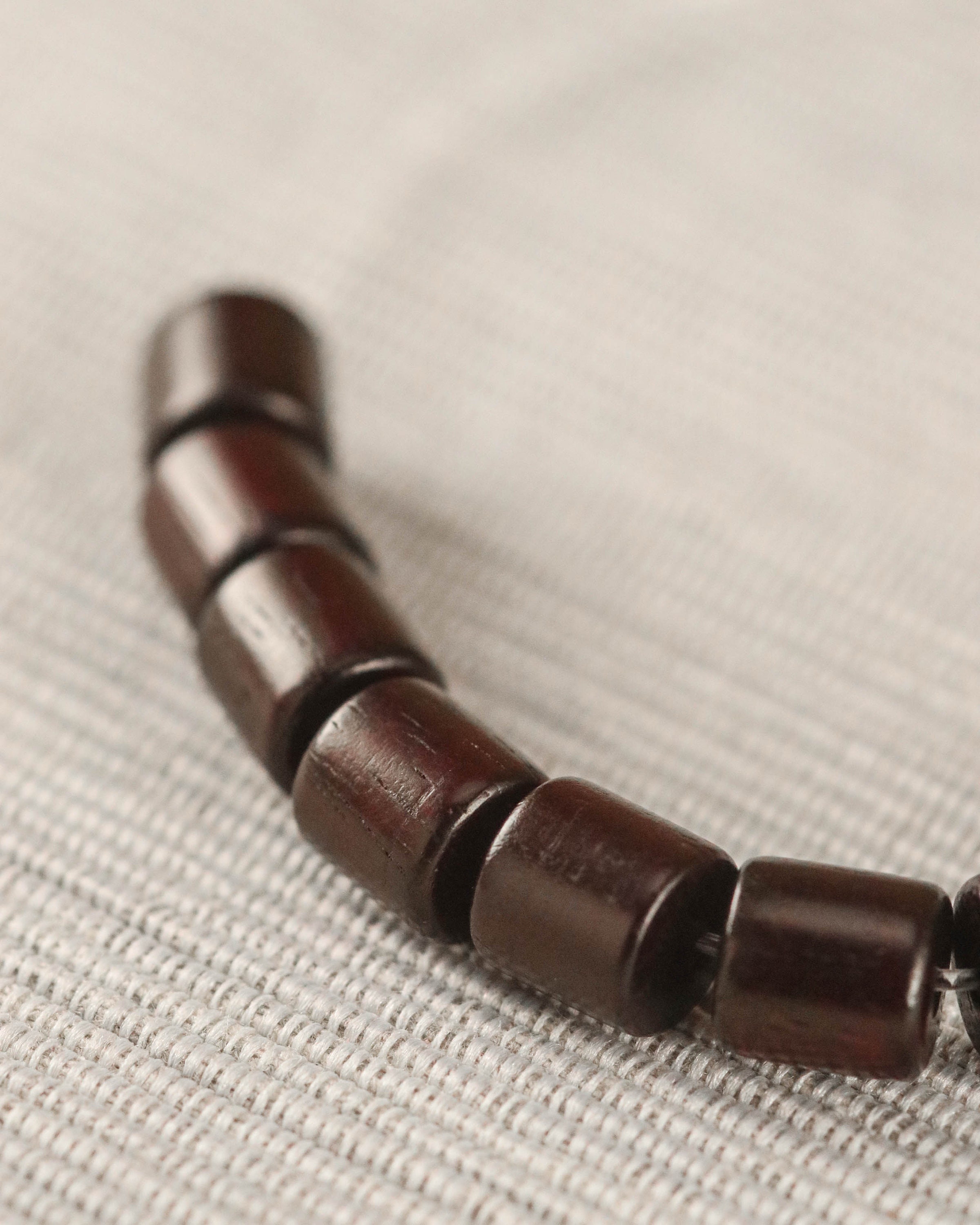 Sandalwood Column Spacers 20 Pieces Dark Brown Dyed Waxed - Etsy