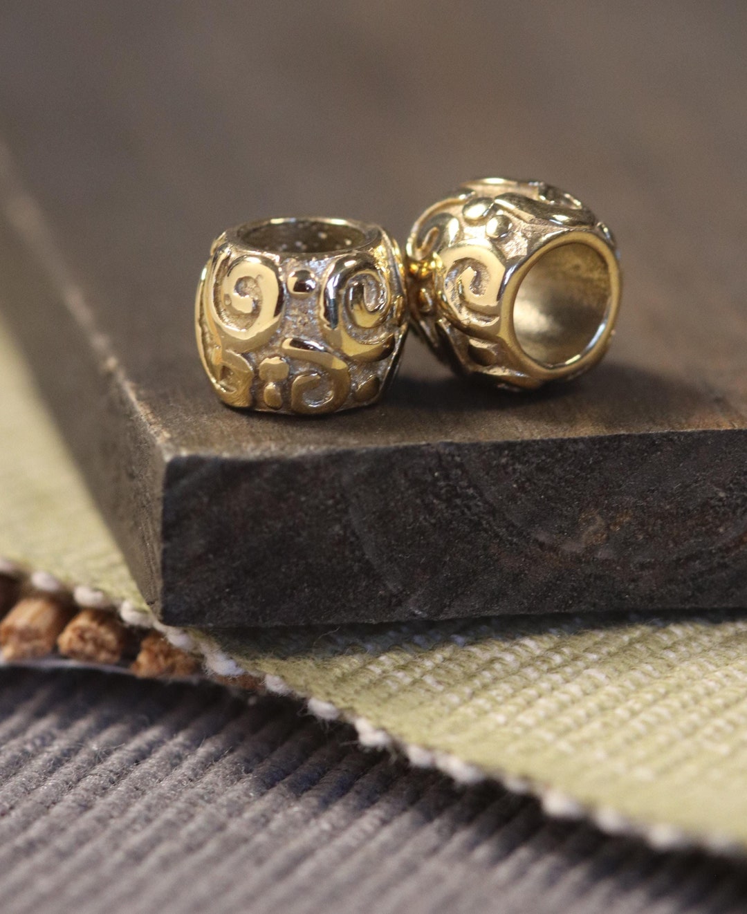 304 Stainless Steel Swirl Scroll Pattern Metal Tube Spacer Beads 2 ...