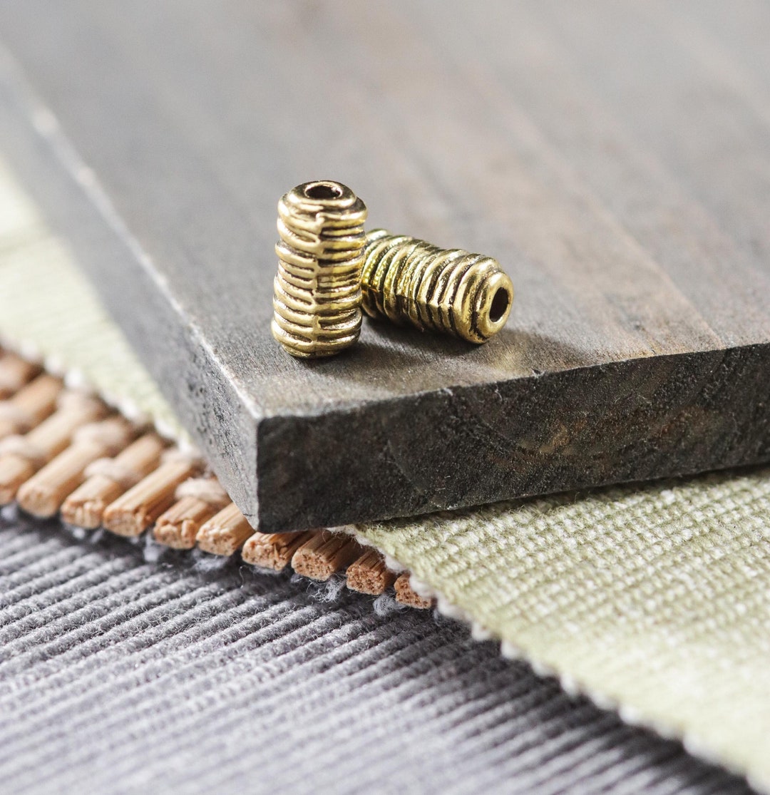 Golden Tone Grooved Metal Alloy Spacer Beads (20 Pcs) 11mm A29 - Etsy