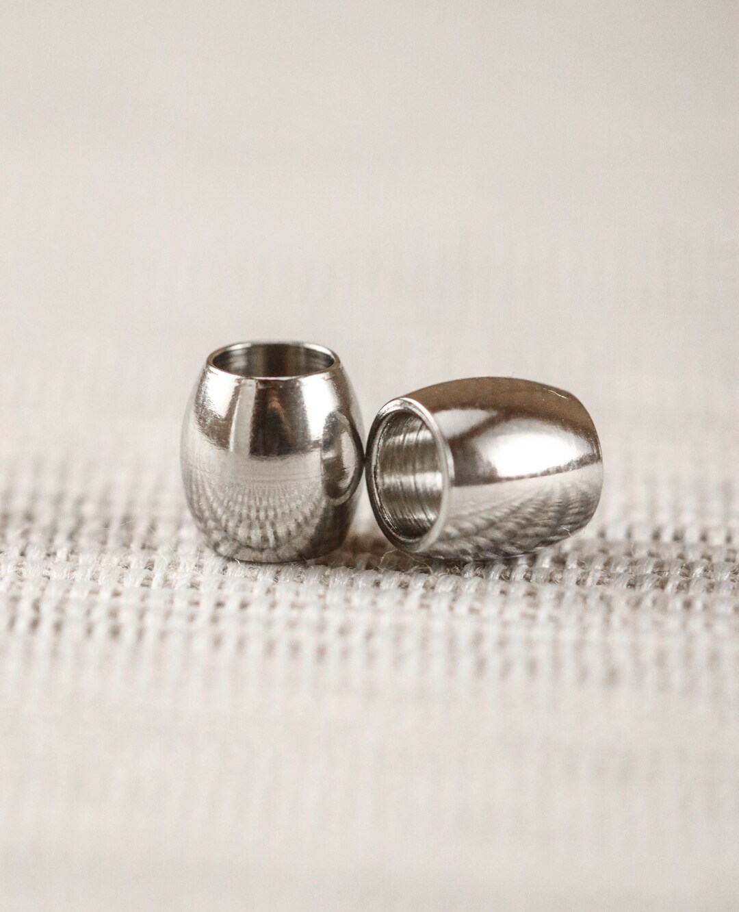 Stainless Steel Barrel Metal Spacer Beads 20 Pieces per Order 6mm X 6mm ...