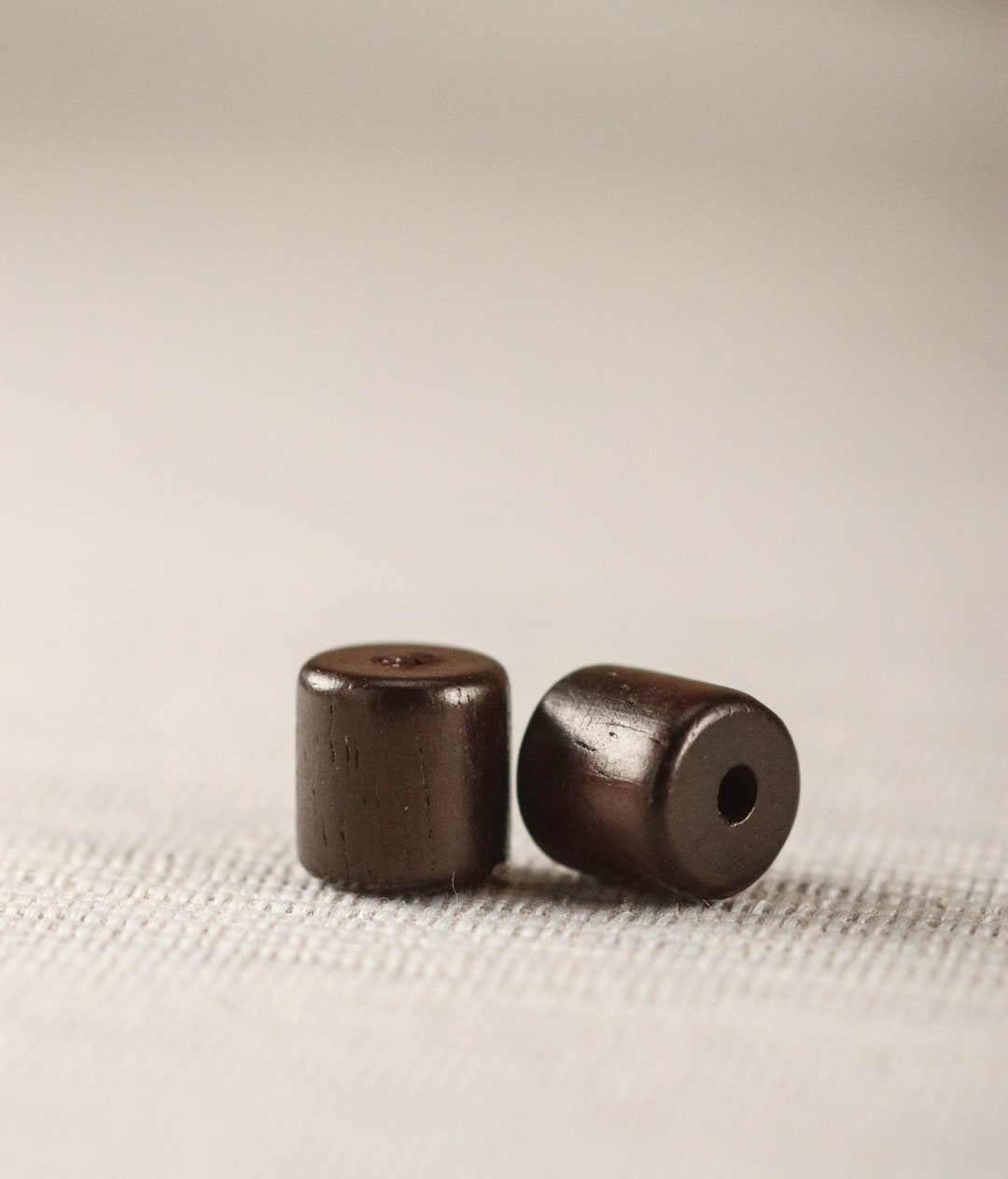Sandalwood Column Spacers 20 Pieces Dark Brown Dyed Waxed 12mm X 12mm ...