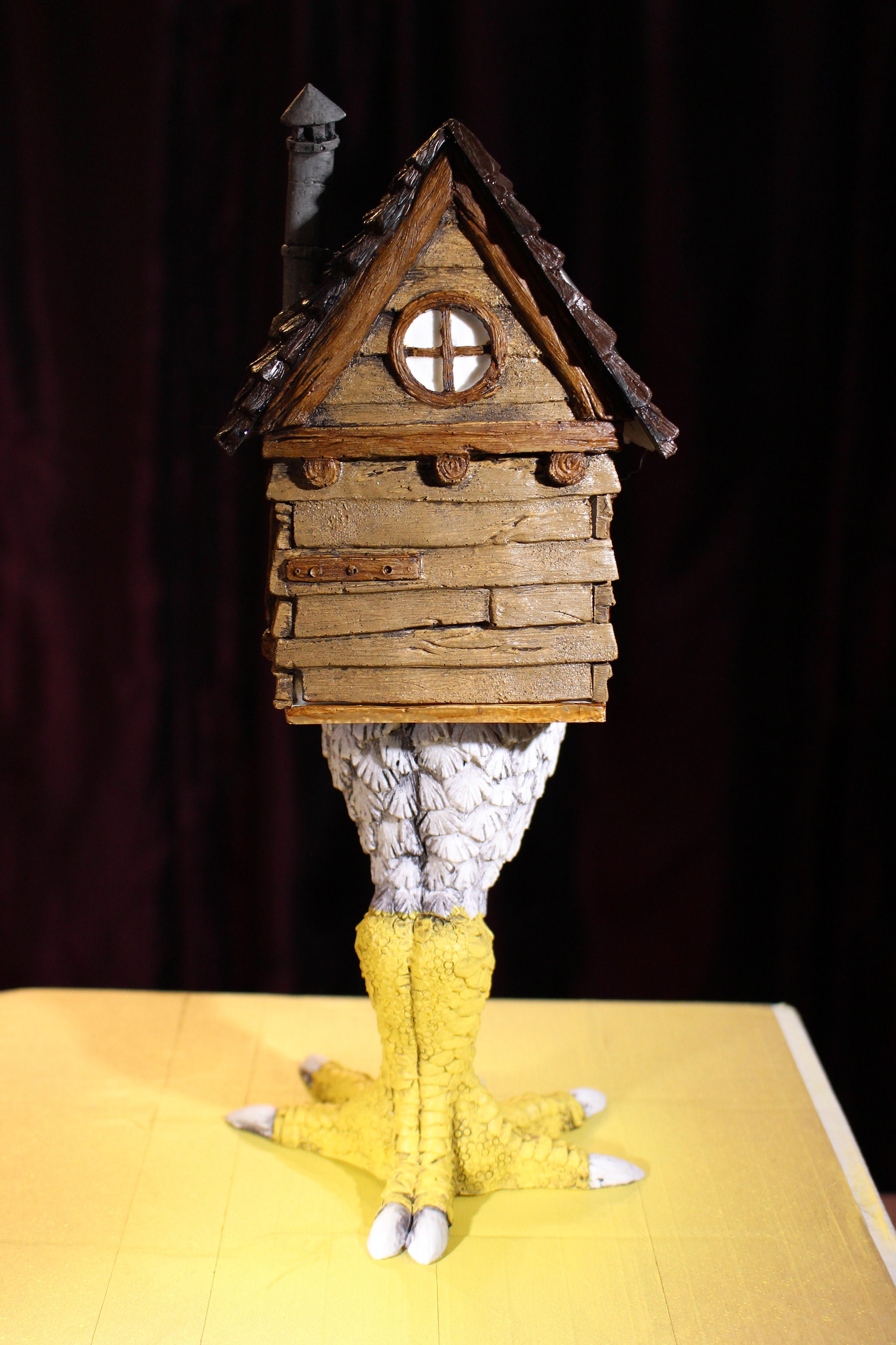 Painted Baba Yaga House with Solar Light | Etsy