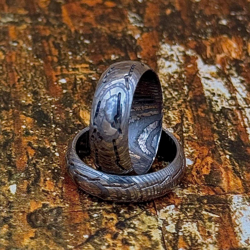 Damascus Ring - Etsy