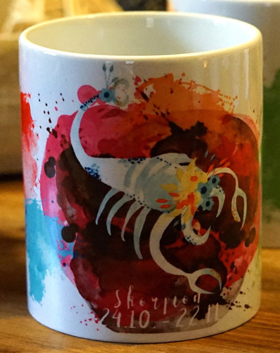 Zodiac Cup Scorpion Coffee Cup Teacup - Etsy