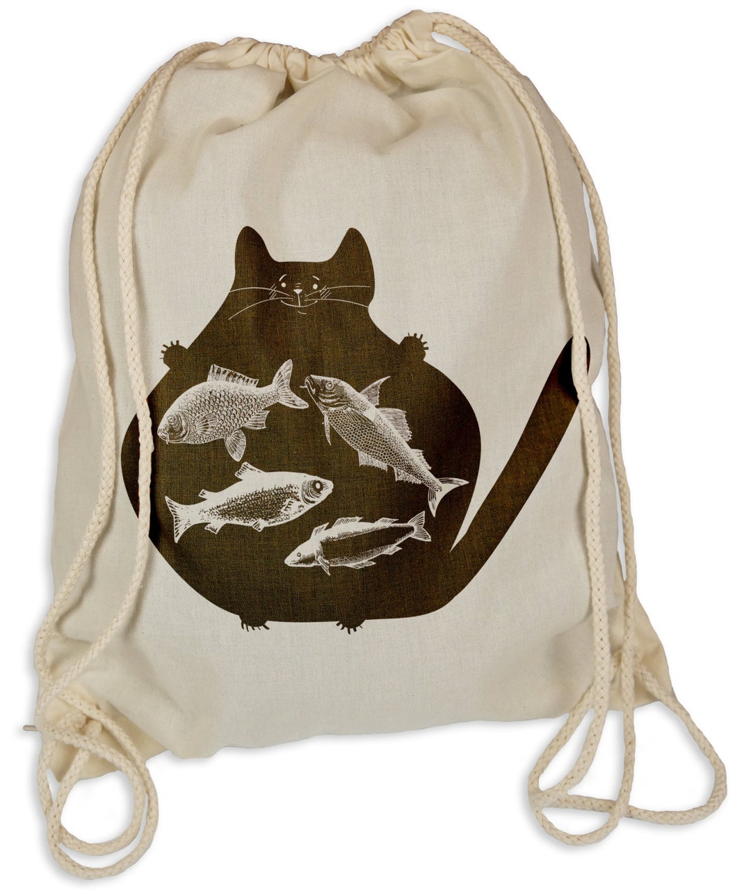 Catfish Gymsac Gym Bags Tote Bag Hipster Sports Bags Backpack Cat Cats ...