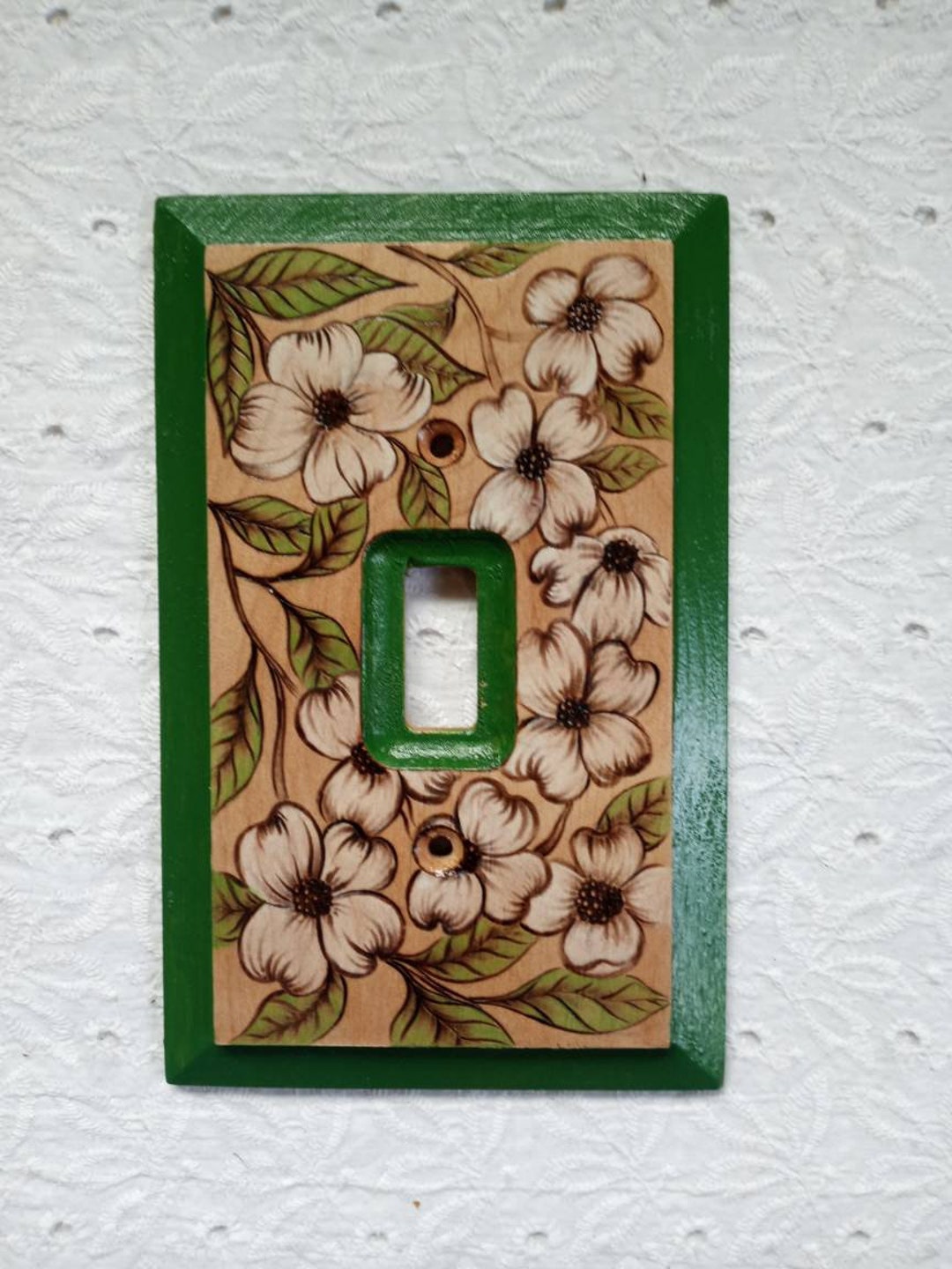 1 Toggle Botanical Light Switch Cover Unique Floral - Etsy