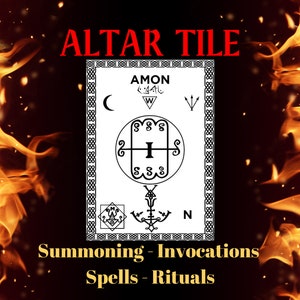 Demon Amon Altar Altar Tile to Empower Magic Rituals Spells Attunements ...