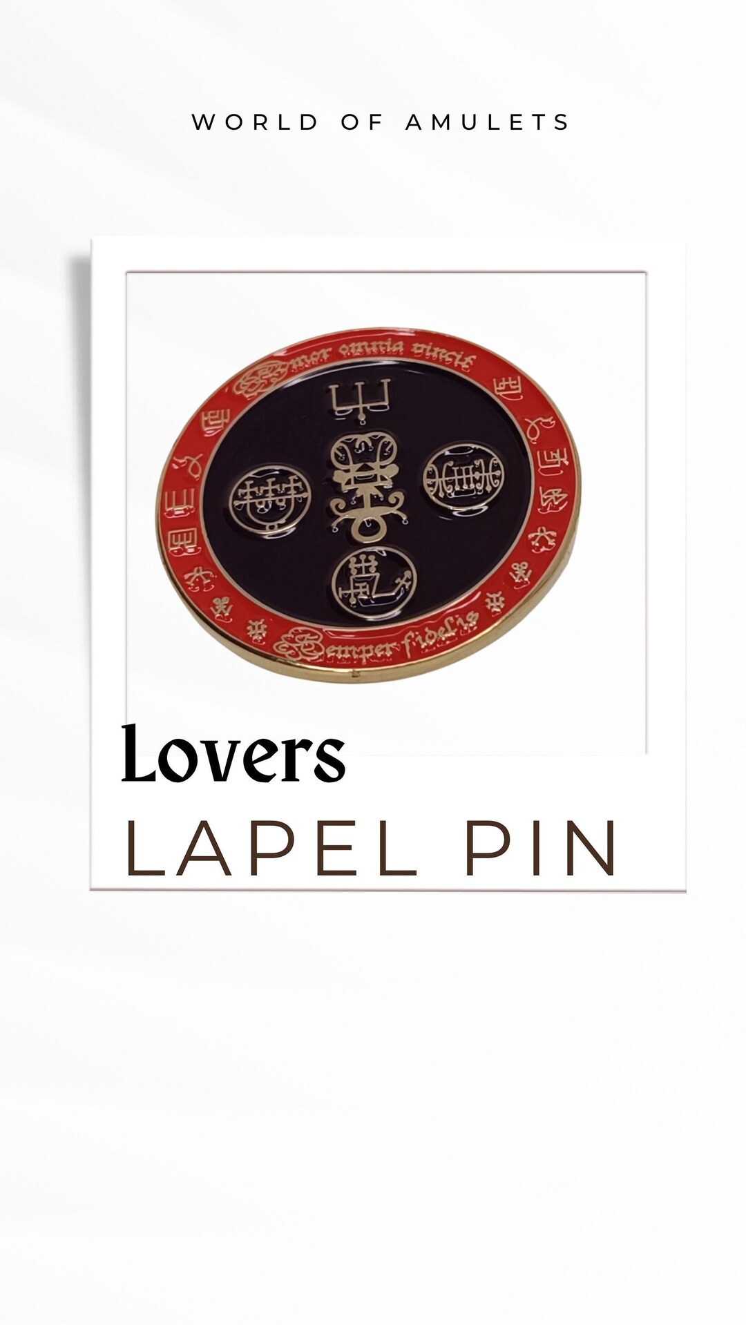 Special Love Lapel Pin to Find or Keep the Love of Your Life Enamel ...