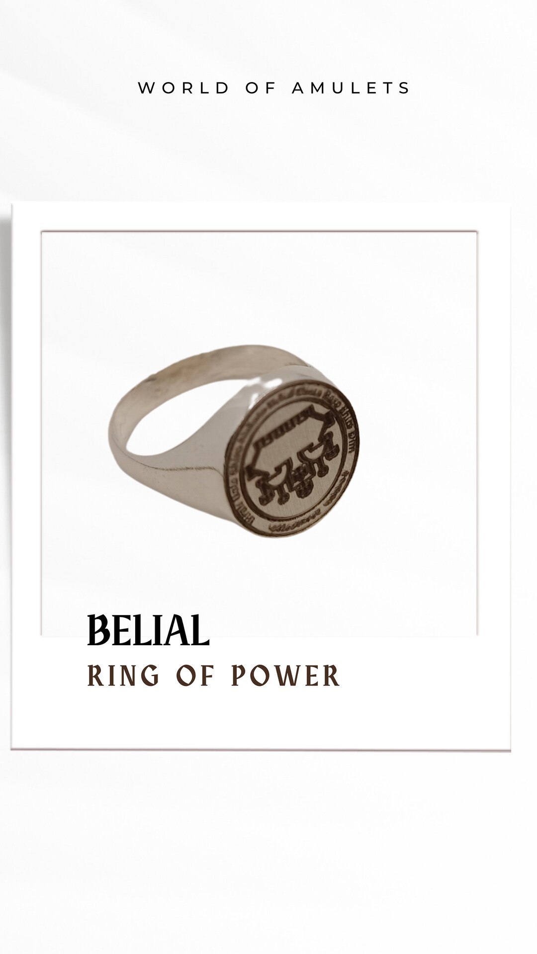 Occult Demon Ring of Spirit Belial for Jobs, Business and Promotion ...
