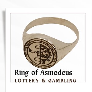 Occult Demon Ring of Asmodeus the King of Gamblers for Luck in - Etsy ...