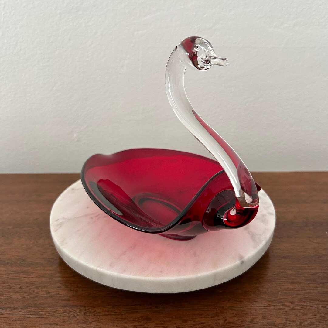 Mid Century 60's Swan Dish | Duncan & Miller - Etsy