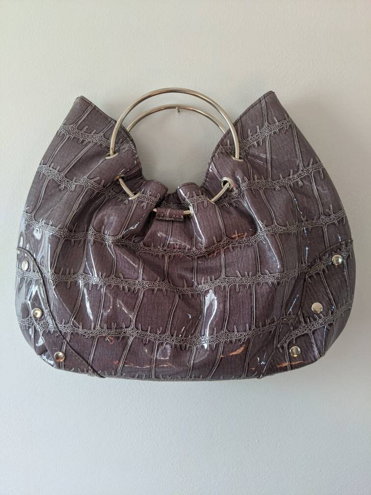 Vintage Chateau Pastel Lavender Pleather Handbag - Etsy UK