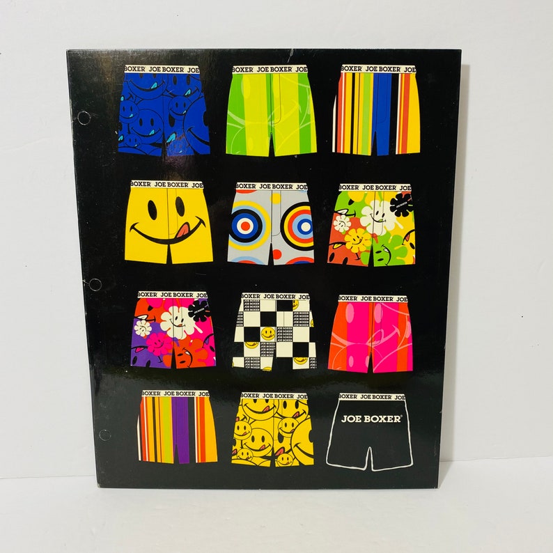 Vintage Unpunched Joe Boxer Paper Folder School Supplies - Etsy