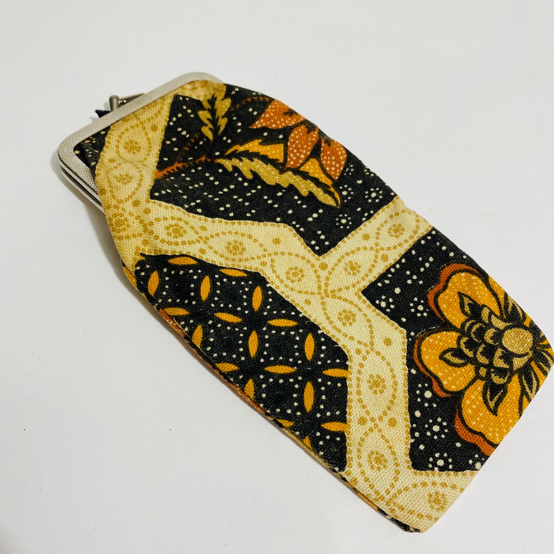 Small Vintage 70s 80s Cloth Coin Purse Kiss Lock Boho Pouch - Etsy