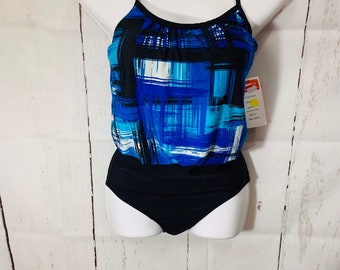 Vintage 90s Avon One Piece Swimsuit High Cut Modest Swimwear | Etsy