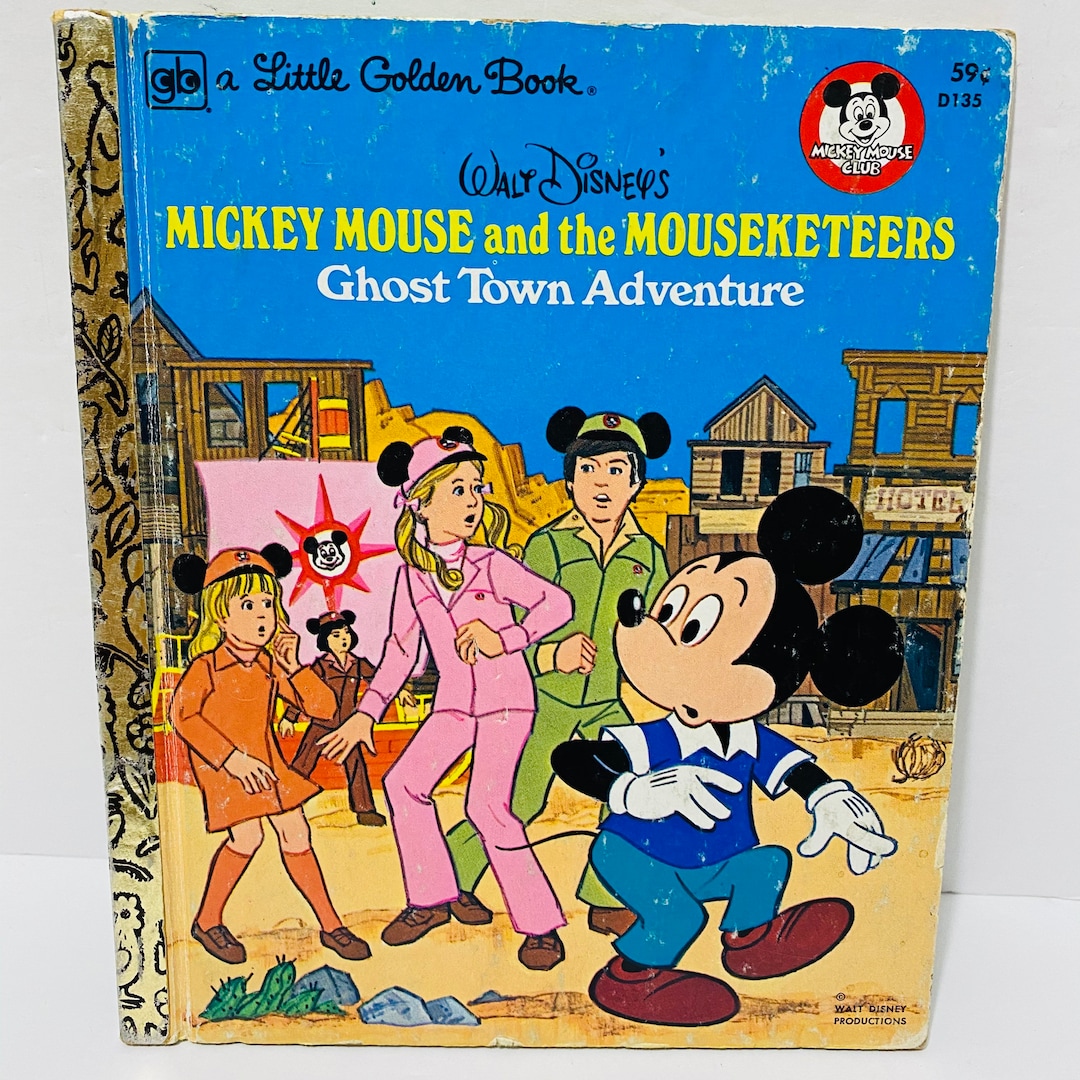 Vintage Mickey Mouse Club Disney Little Golden Book 70s 80s Children’s ...
