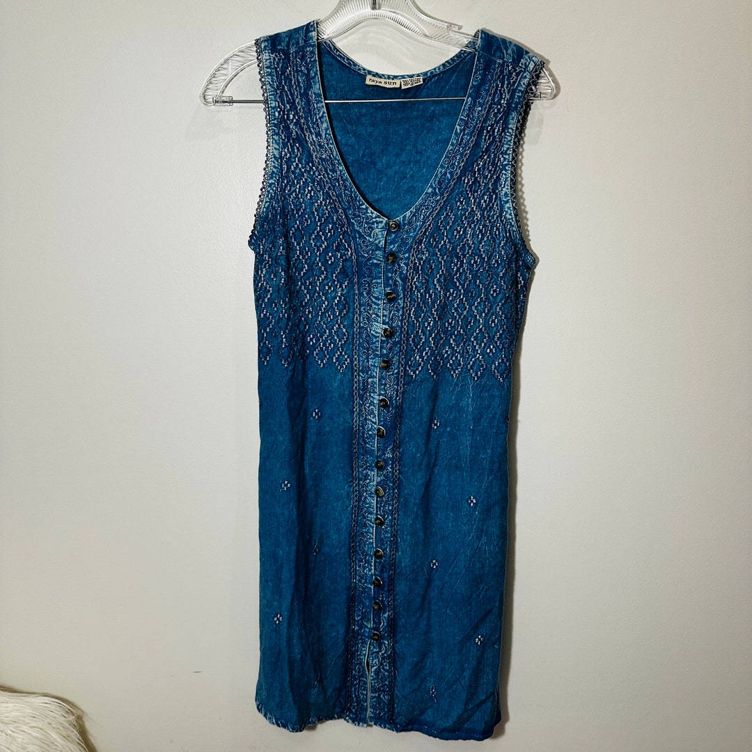 Vintage Raya Sun Rayon Boho Dress Festival Summer Small - Etsy