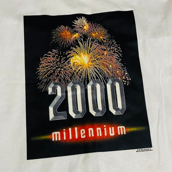 New Vintage Millennium Year 2000 Y2K Tshirt XL | Etsy