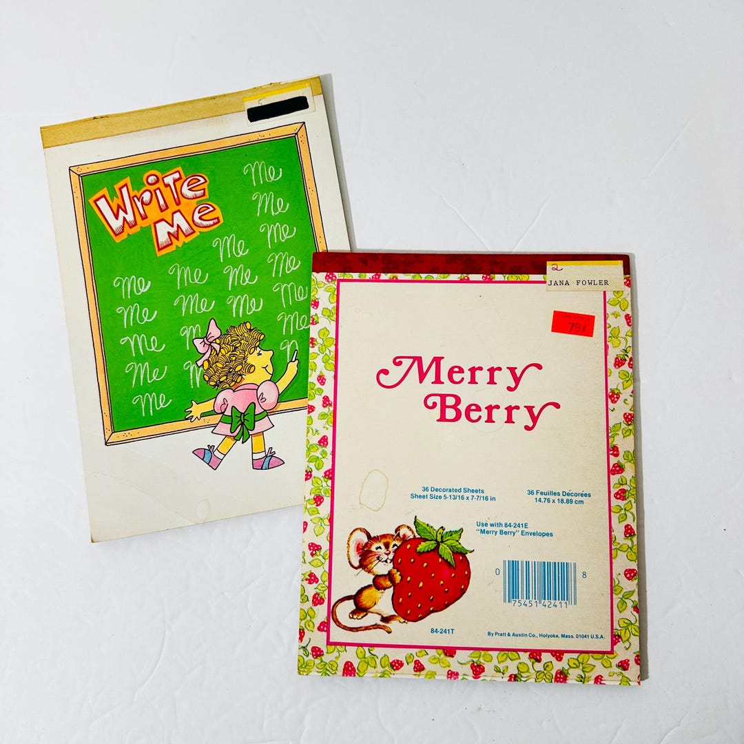 Vintage 80s Notepads Stationary Nostalgic Paper Ephemera Junk ...