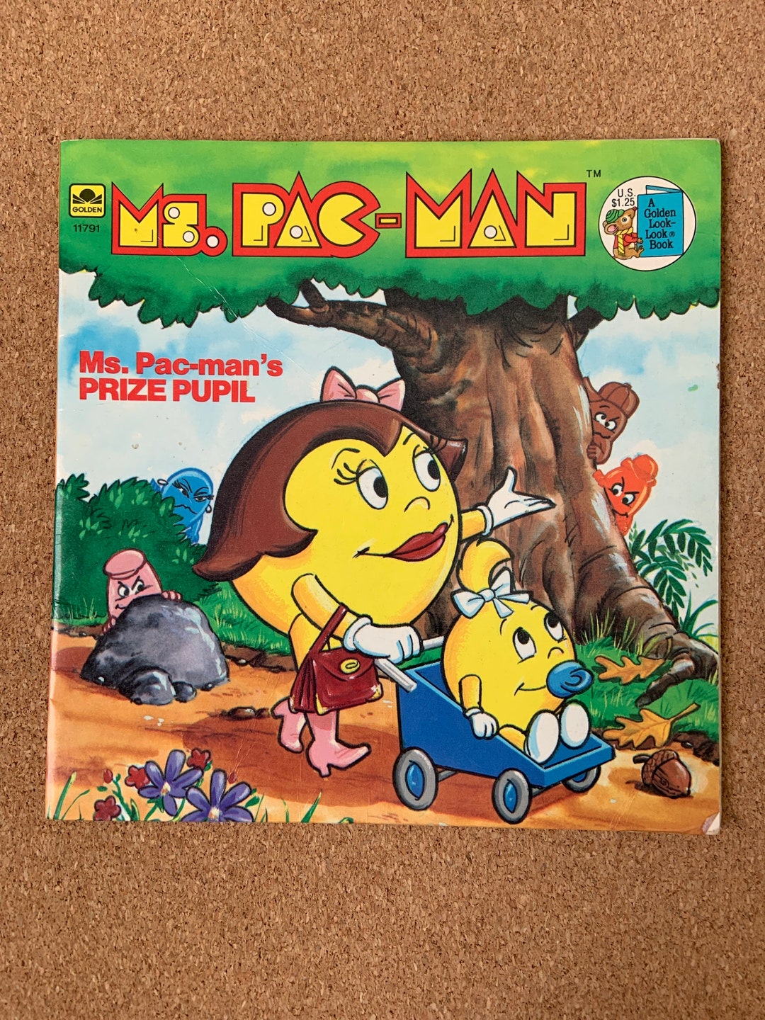 Ms. PAC-MAN/ Ms. Pac-man’s Prize Pupil/ by John Albano/ A Golden Book ...