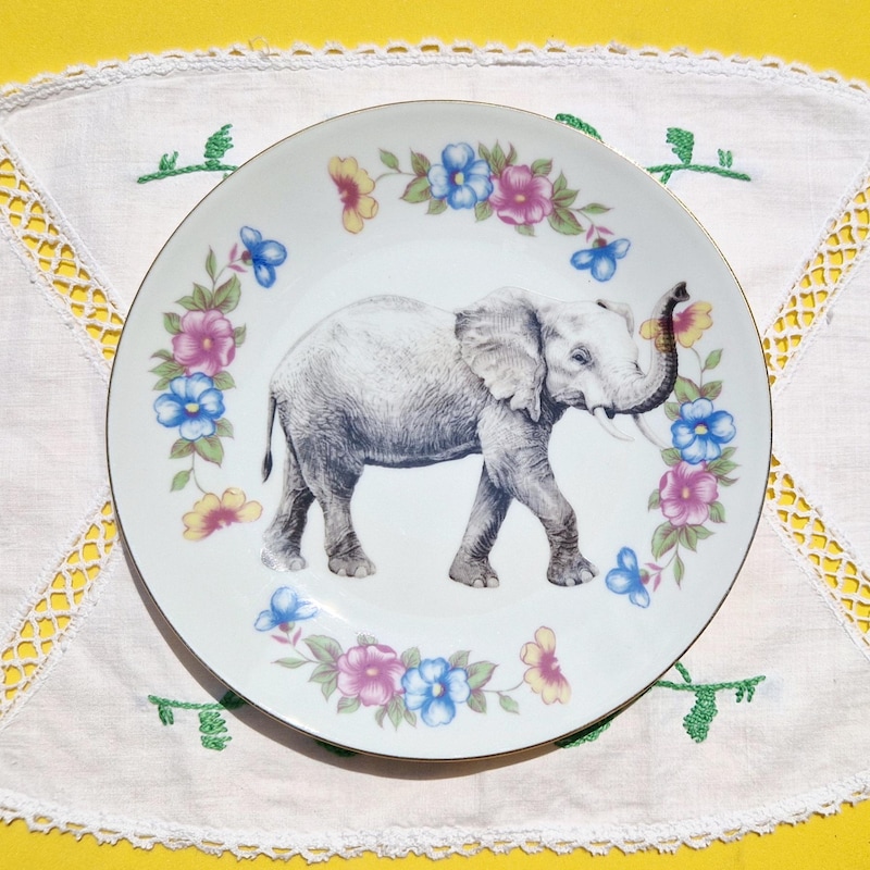 Elephant Plate - Etsy
