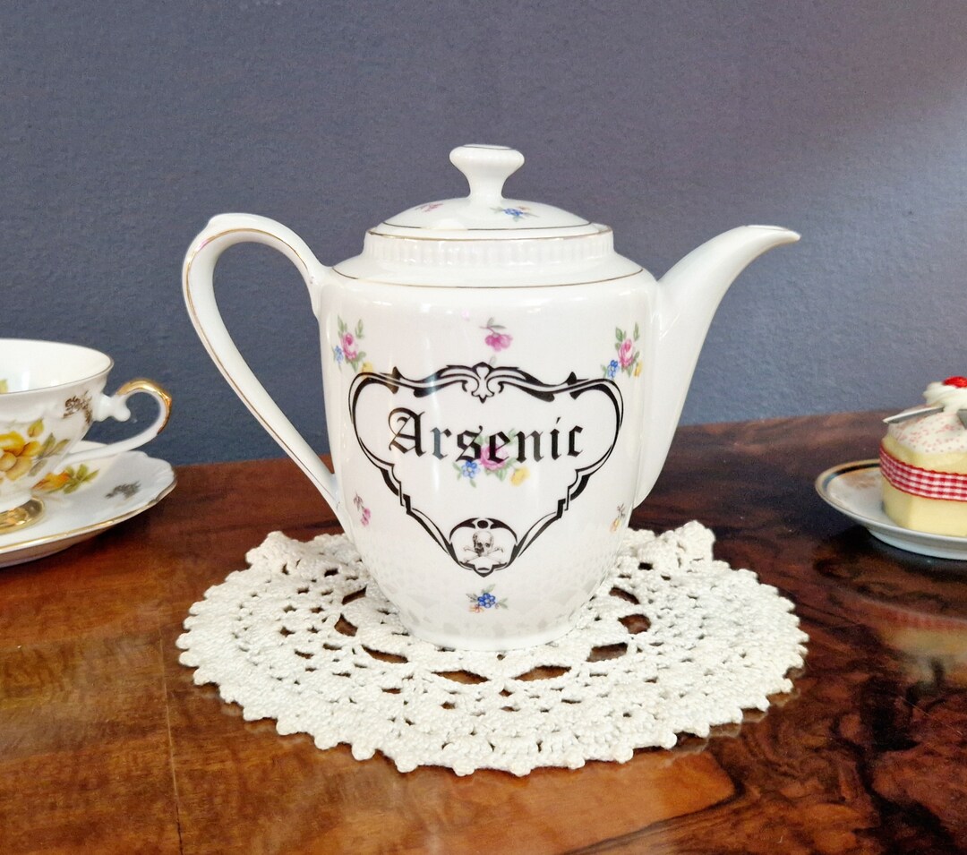Arsenic Poison Vintage Teapot Reworked Teapot Funny Teapot - Etsy