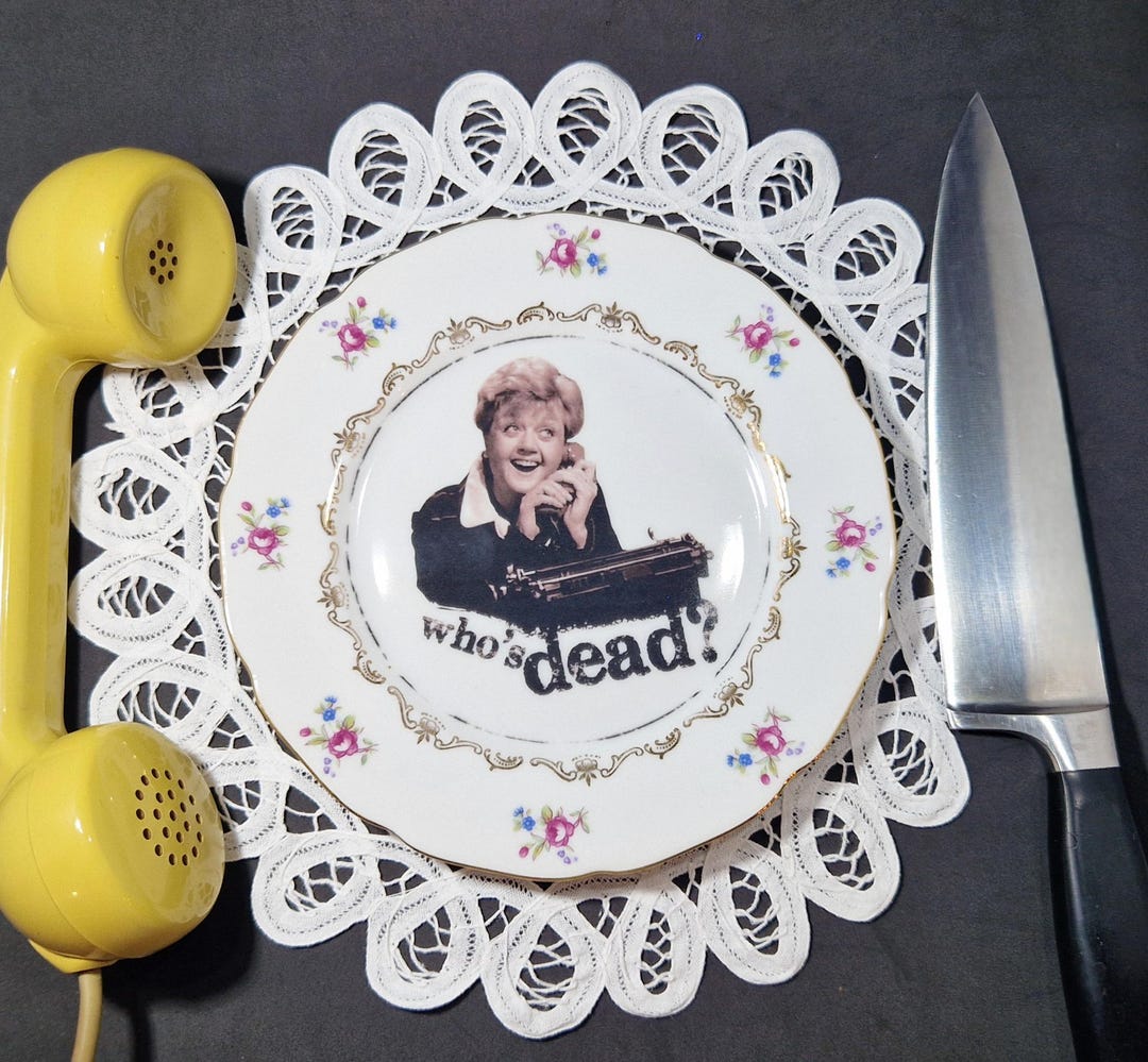 Angela Lansbury Murder She Wrote Vintage Side Plate - Etsy