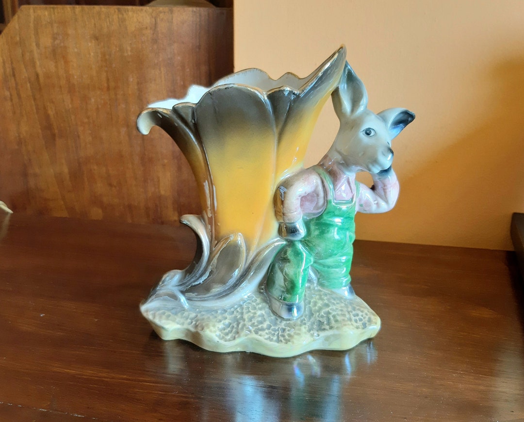 Lazy Donkey Italian Vase 60s Cheesy Kitsch Funny - Etsy