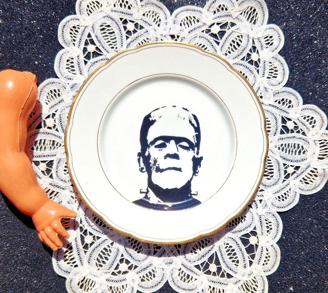 Frankenstein Vintage Side Plate - Etsy