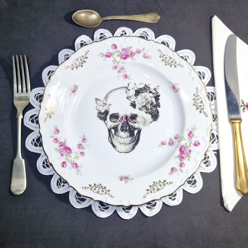 Skull Dinnerware - Etsy