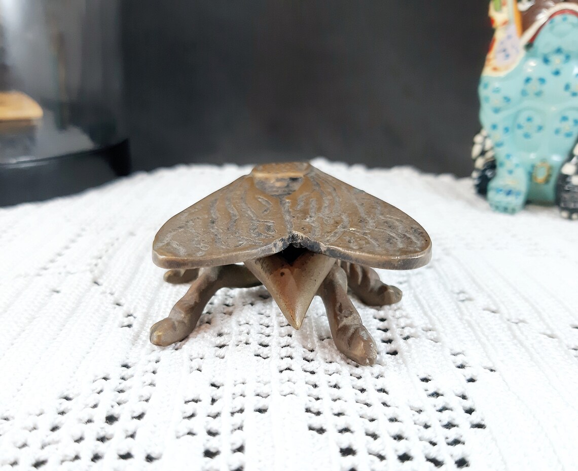 Small Vintage Ashtray Fly Insect Bug Brass - Etsy