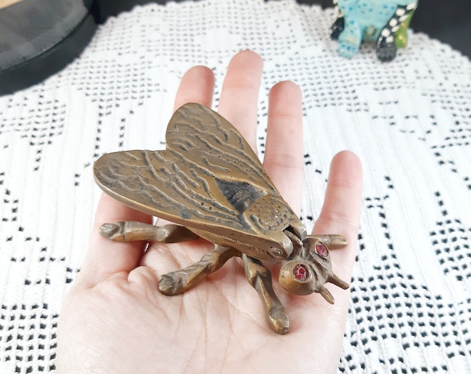 Small Vintage Ashtray Fly Insect Bug Brass - Etsy