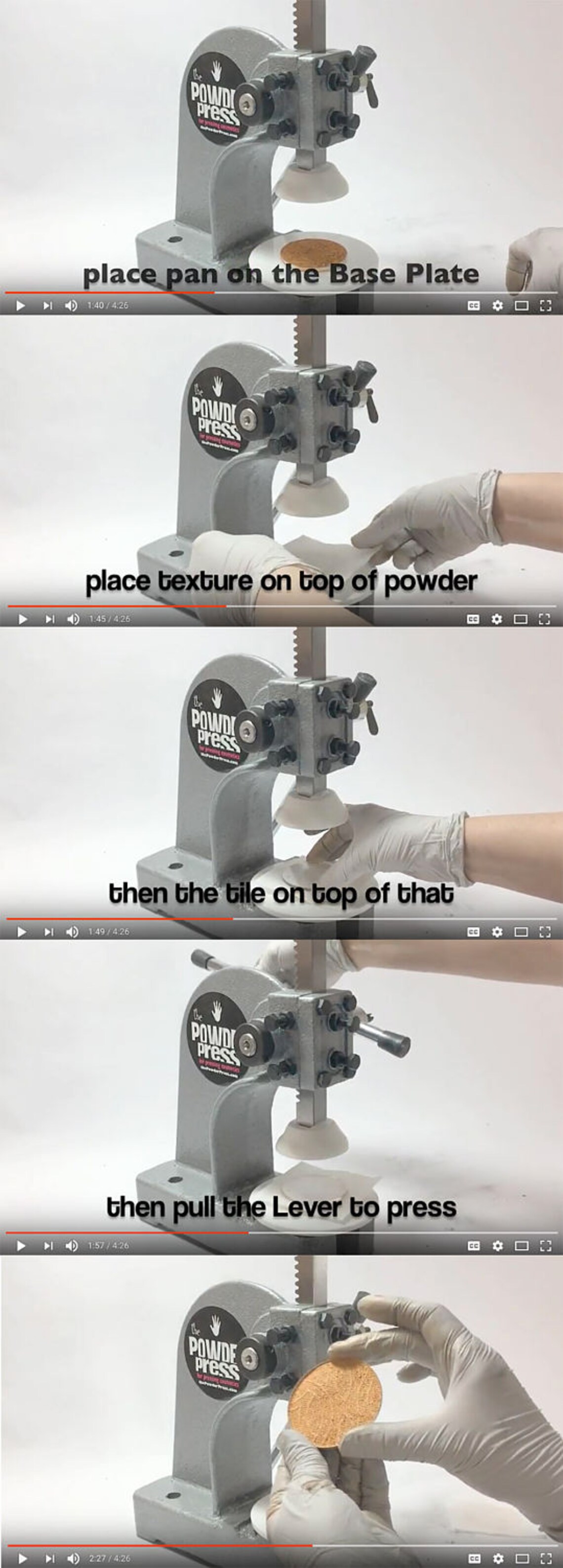 Cosmetic Powder Pressing Machine The Powder Press Like A | Etsy