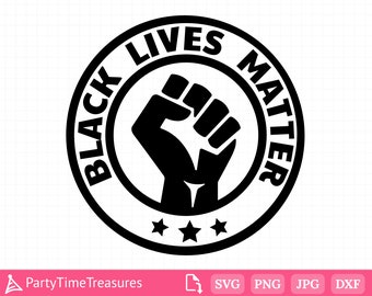 Black Lives Matter BLM Power Fist ai Svg Eps Pdf - Etsy