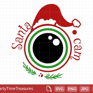 Santa Cam Svg, Santa Camera, Png, Jpg, Dxf, Commercial Use - PT1232 - Etsy