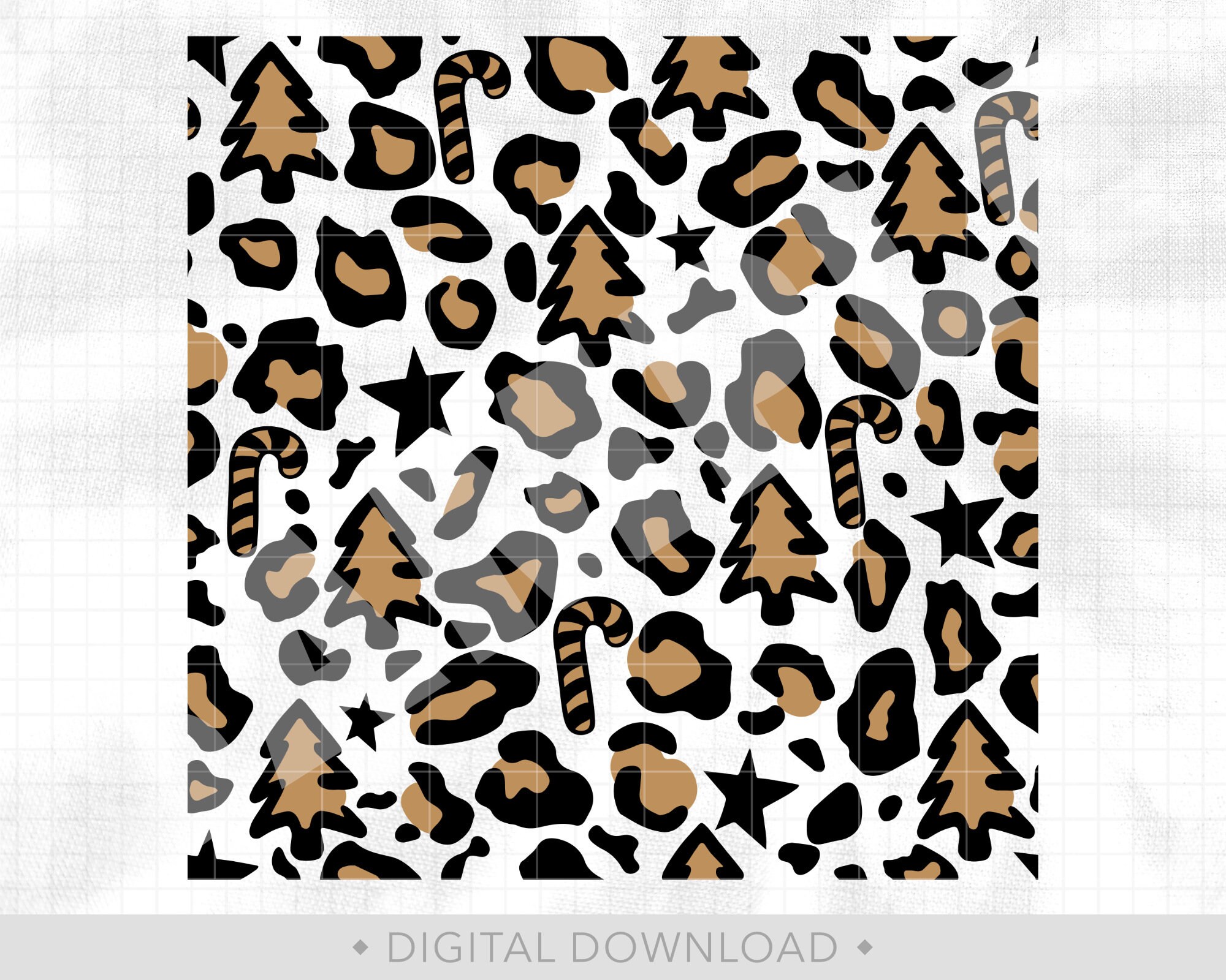 Christmas Leopard Print Svg Holiday Leopard Pattern Svg - Etsy