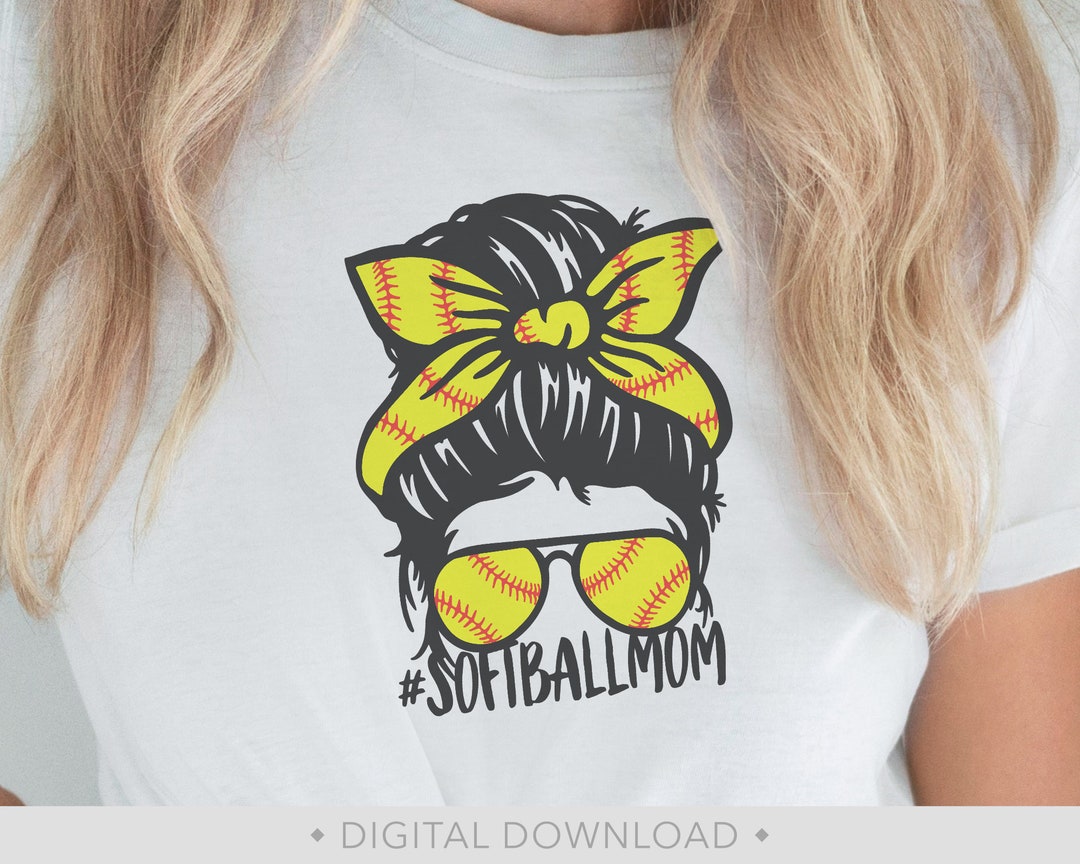 Softball Mom Svg, Softball Clipart for Shirt Crafts, Png - PT1335 - Etsy