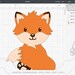 Cute Fox SVG, Baby Fox Clipart Woodland Animals Cut File Forest Animal ...