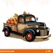 Pumpkin Harvest Truck PNG Clipart, Thanksgiving Truck Sublimation ...