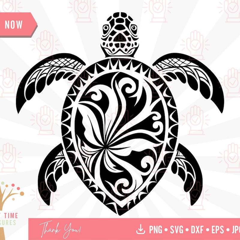 Tribal Turtle Svg - Etsy