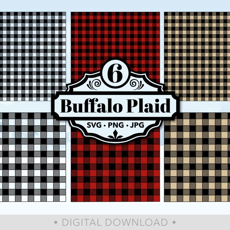 Plaid Christmas Svg - Etsy