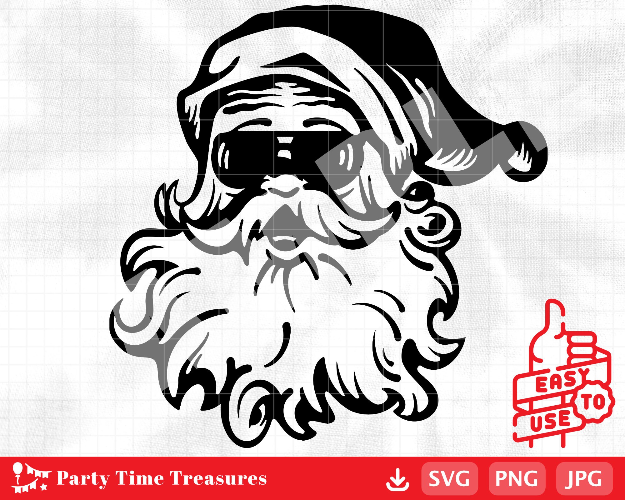 Cool Santa SVG With Sunglasses Christmas Svg Winter Svg - Etsy