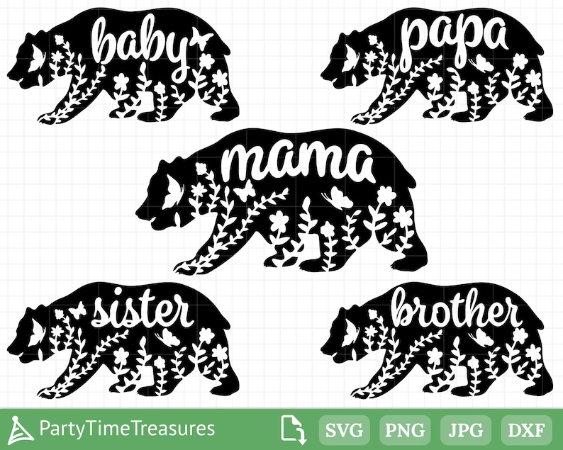 Mama Bear Svg Baby Bear Svg Papa Bear Svg Bear Family Svg - Etsy