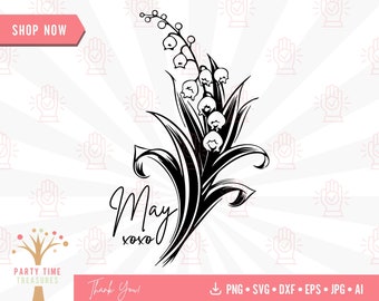 Lily of the Valley Tattoo Design, Lily of the Valley PNG, Digital ...