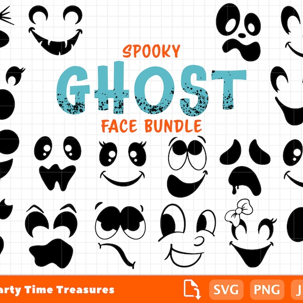 Ghost Face Stencil - Etsy