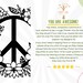 Floral Peace Sign Svg, Boho Hippie Wildflower World Peace Symbol Cut ...