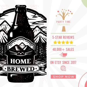 Craft Beer Svg, Beer Bottle Clipart , Homebrew Png, Alcohol Cut Files ...